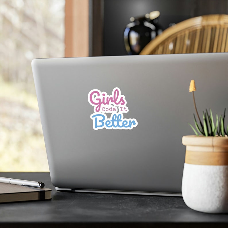 Sticker for Female Coder | Sticker for Laptop | Girls Code It Better ...