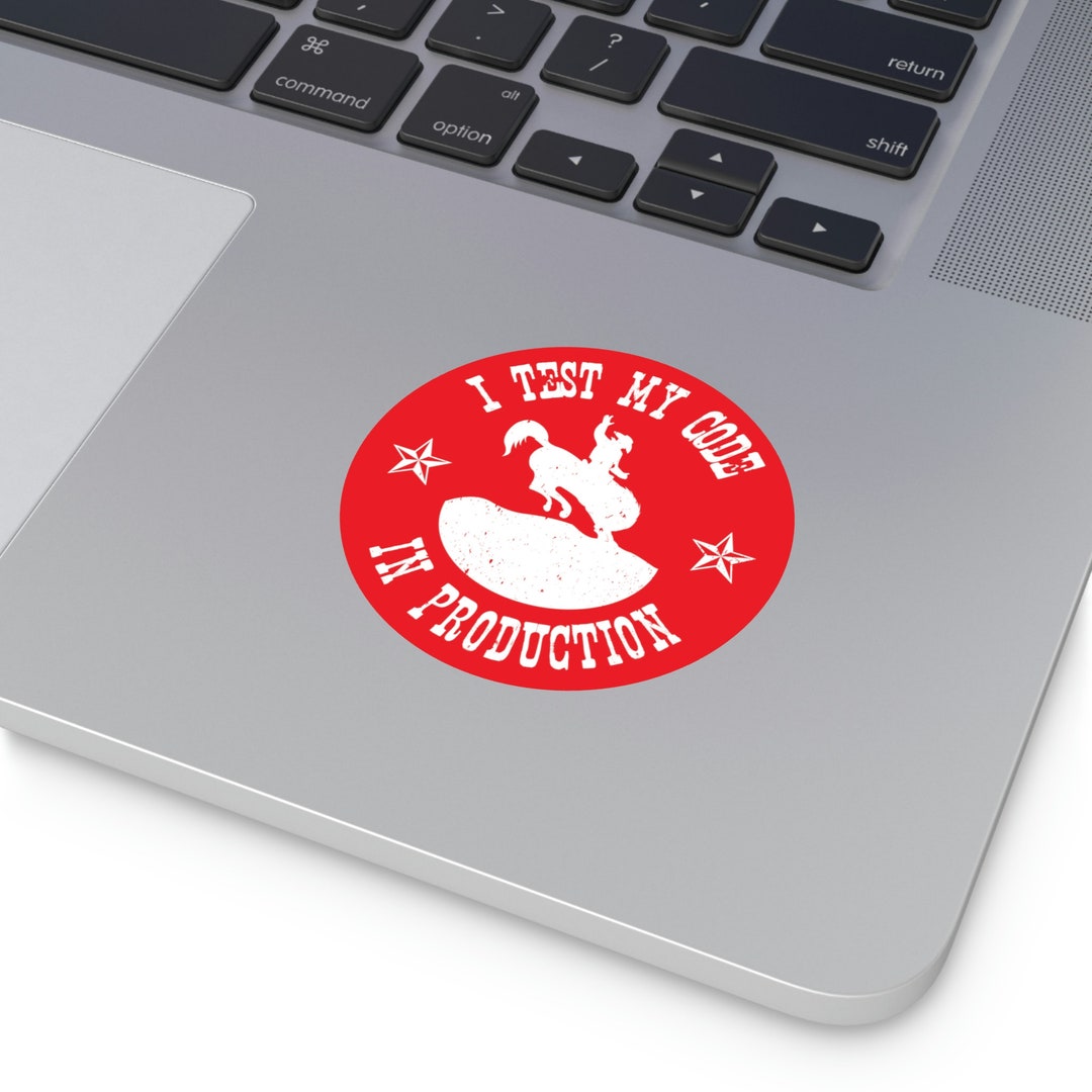 Funny Coding Sticker for Laptop Red, Small Gift for Programmer, Sticker ...