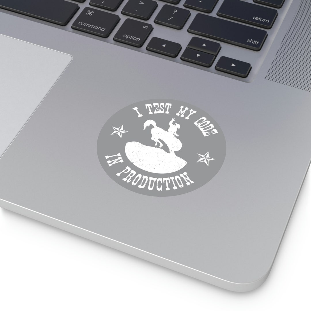Funny Coding Sticker for Laptop Grey, Small Gift for Programmer ...