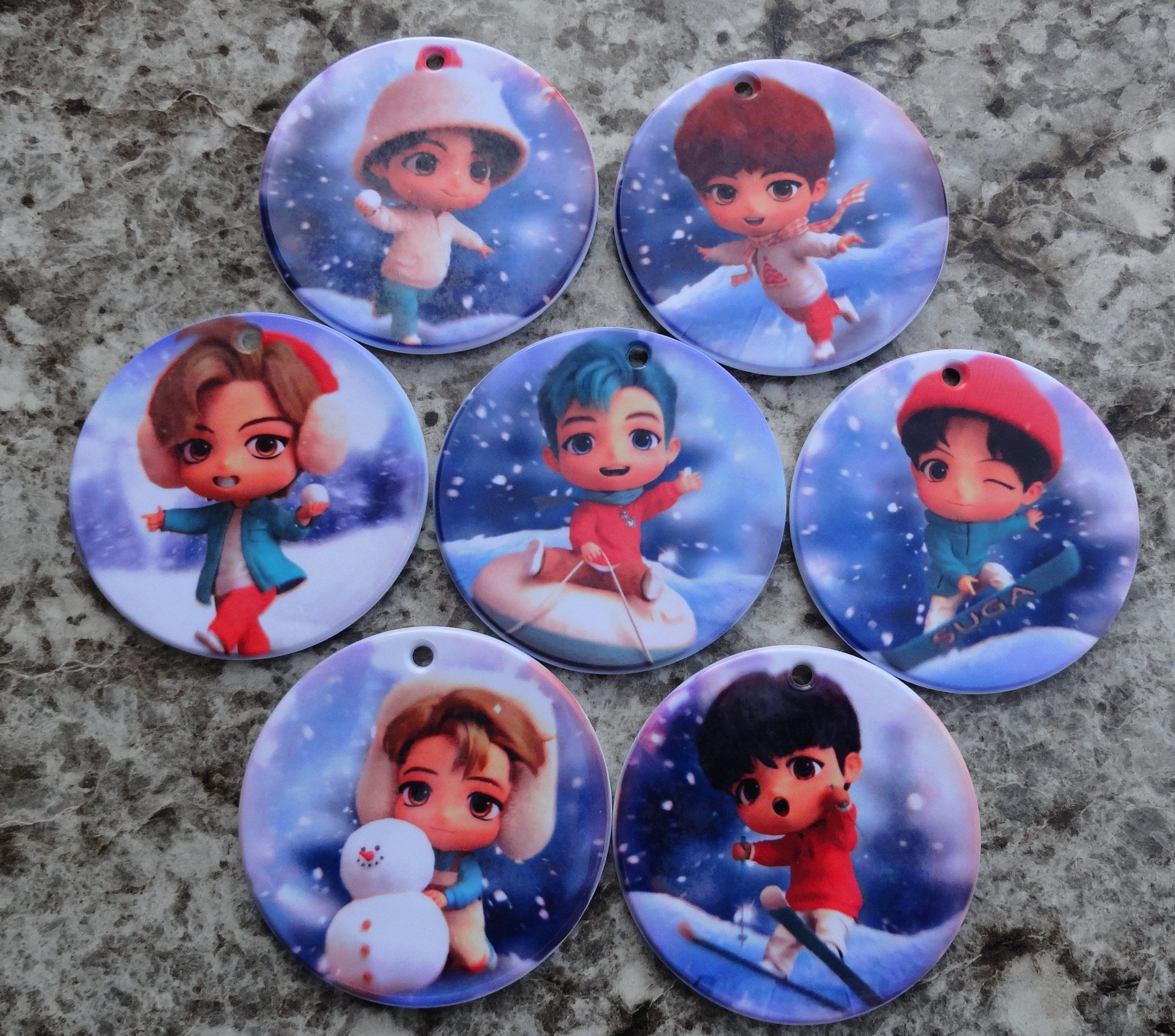 Tiny Tan BTS Christmas Ornaments - Etsy