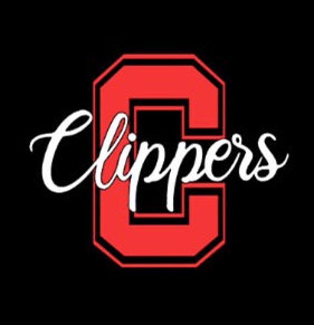 Clippers C Decal, Clippers Script Decal, Clippers Logo, Columbiana ...
