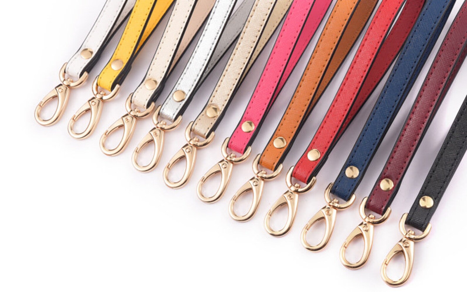 Replacement Genuine Leather Wrist Strap Purse Chain Golden | Etsy