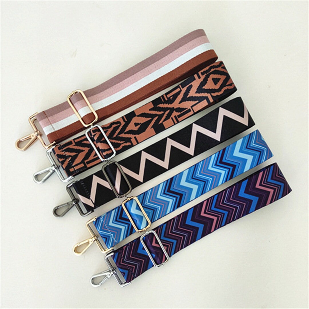 2 5CM Width, Adjustable 80-130cm Long Purse Strap Belt, Colorful Nylon ...