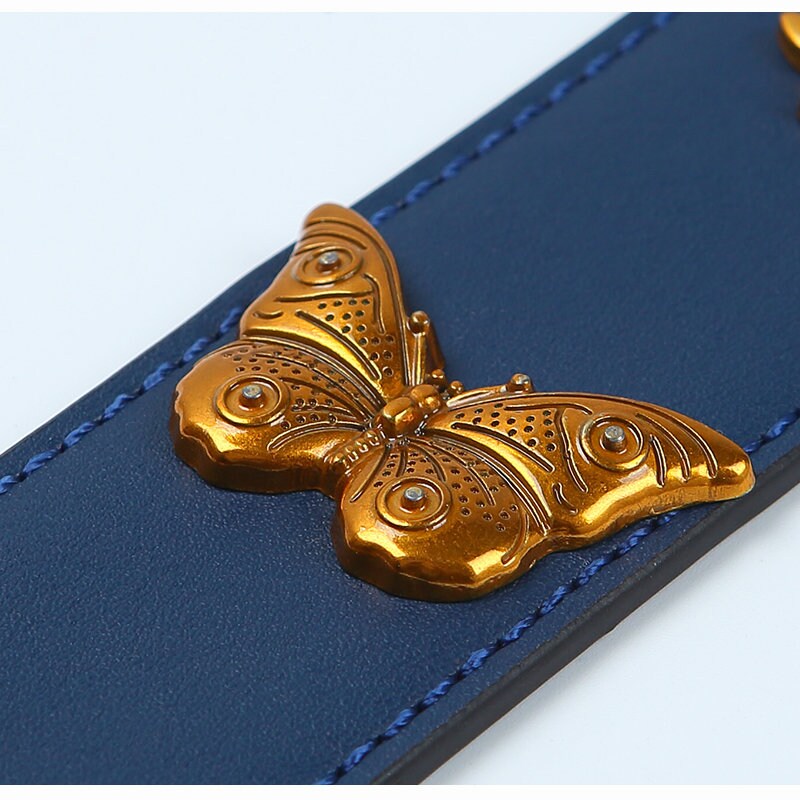 4cm Width Adjustable 105-112cm Leather 3D Butterfly Rivet | Etsy