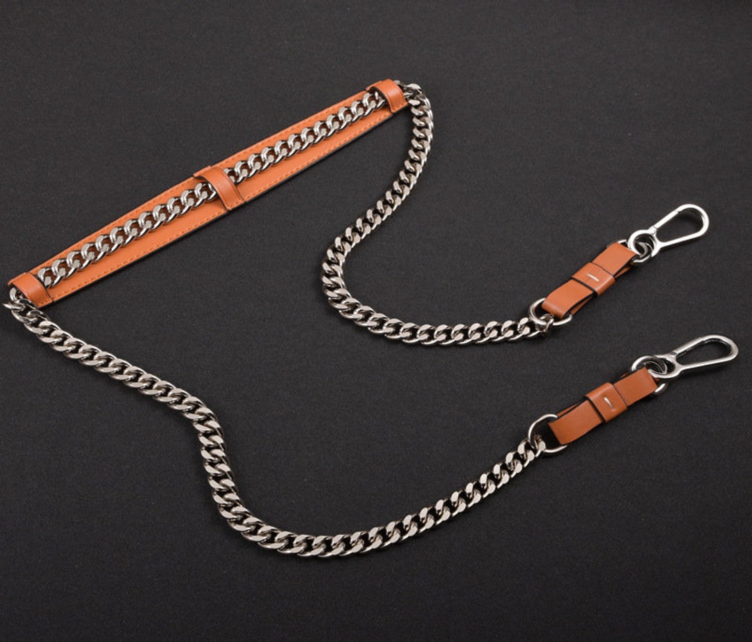 115CM Length Genuine Leather Bag Chain, Metal Crossbody Bag Strap ...
