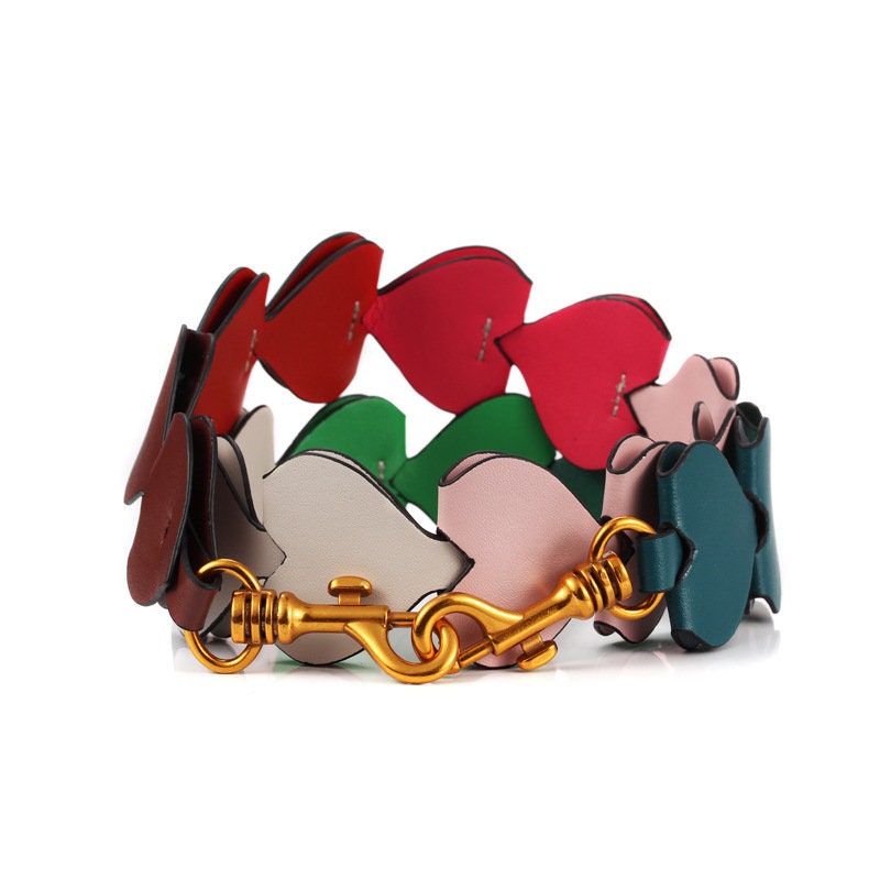 4cm Width 90cm Long Colorful Leather Purse Strap Rainbow - Etsy