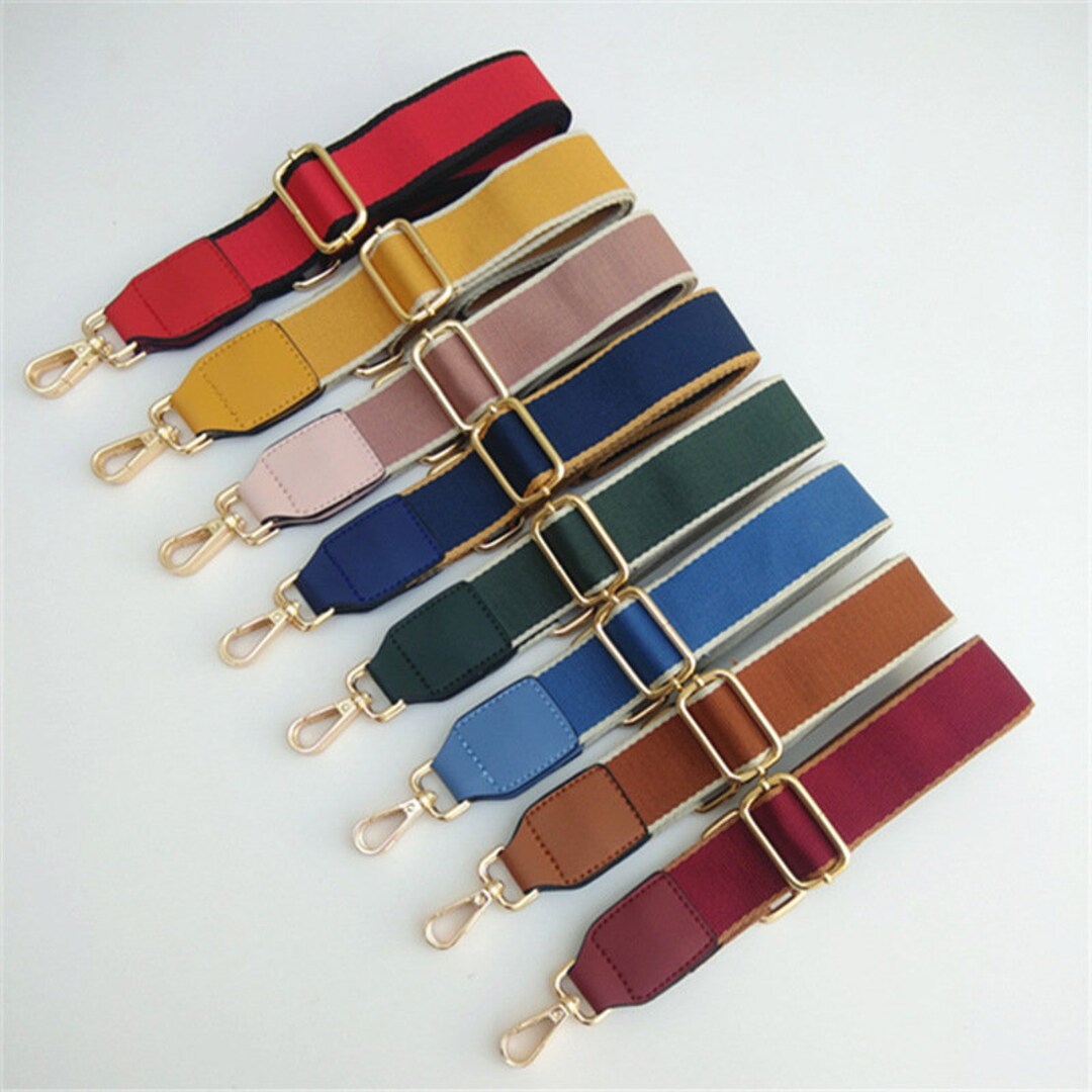3.8CM Width Adjustable 80-130cm Length Purse Strap With Leather End ...