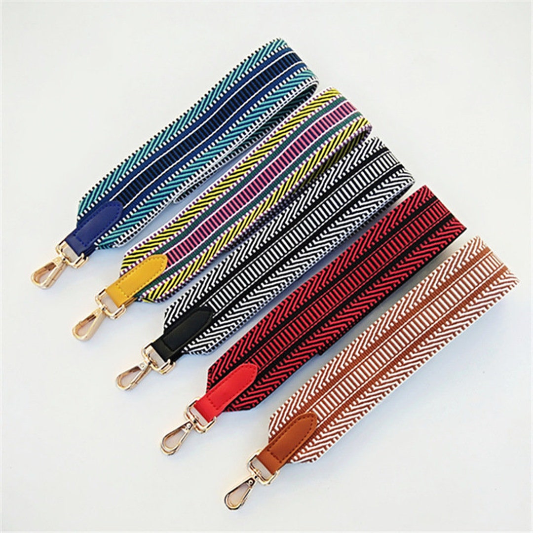 1 Pcs New 5cm Width 100cm Length Purse Strap Belt With PU Leather End ...