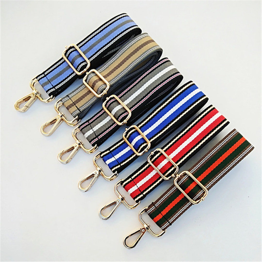 3.8CM Width, Adjustable 51 130CM, Colorful Cotton Stripe Webbing ...