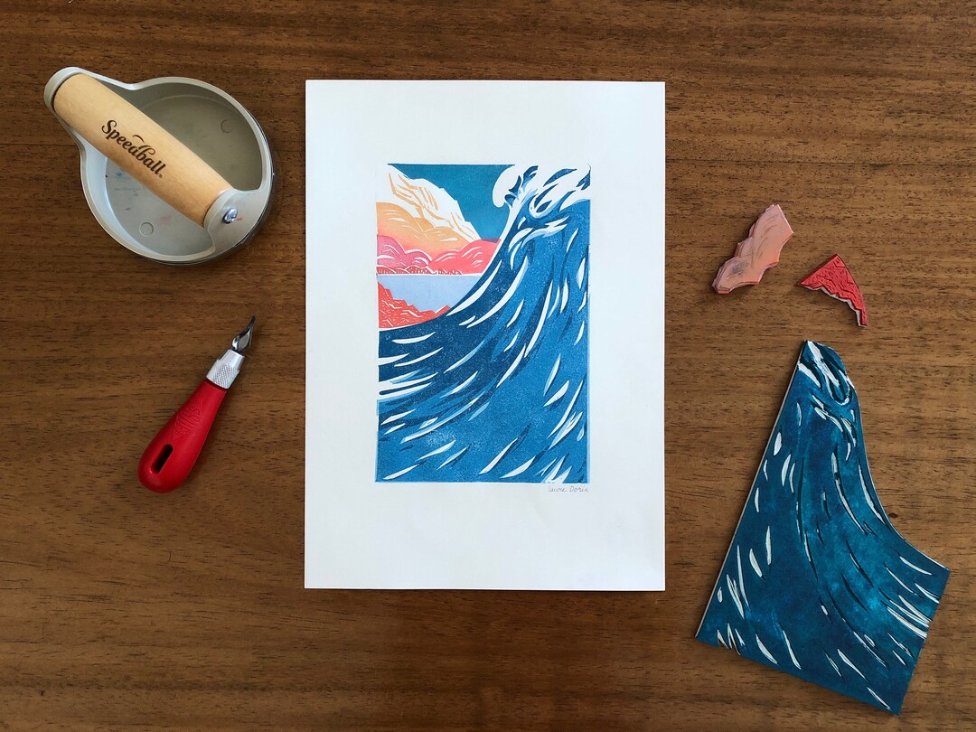 The Wave Etching on Gum Limited Edition - Etsy
