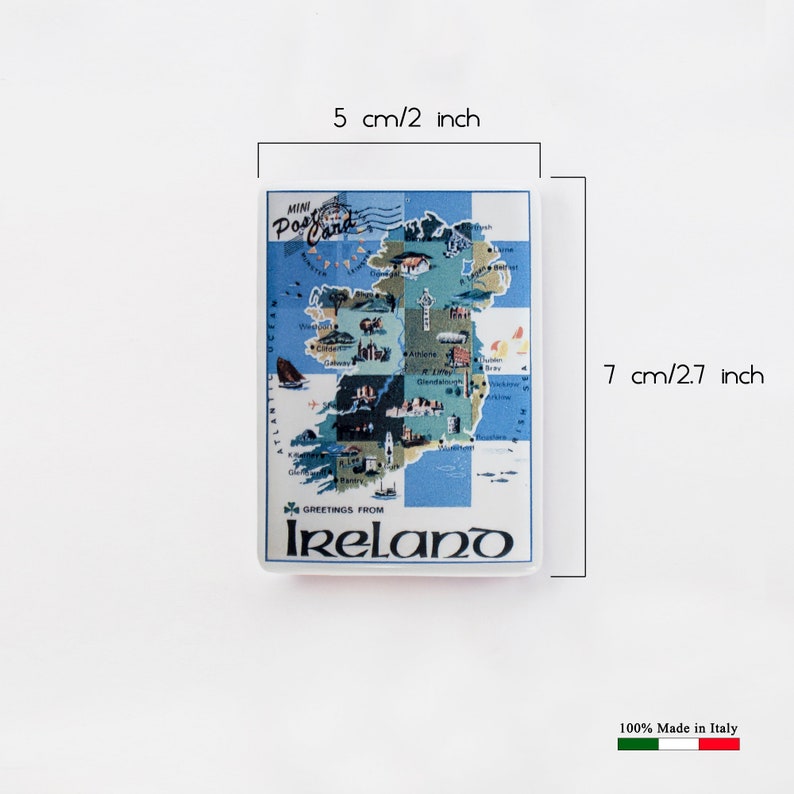 Ireland Map Refrigerator Magnet, Irish Souvenir Magnet, Kitchen, Office ...