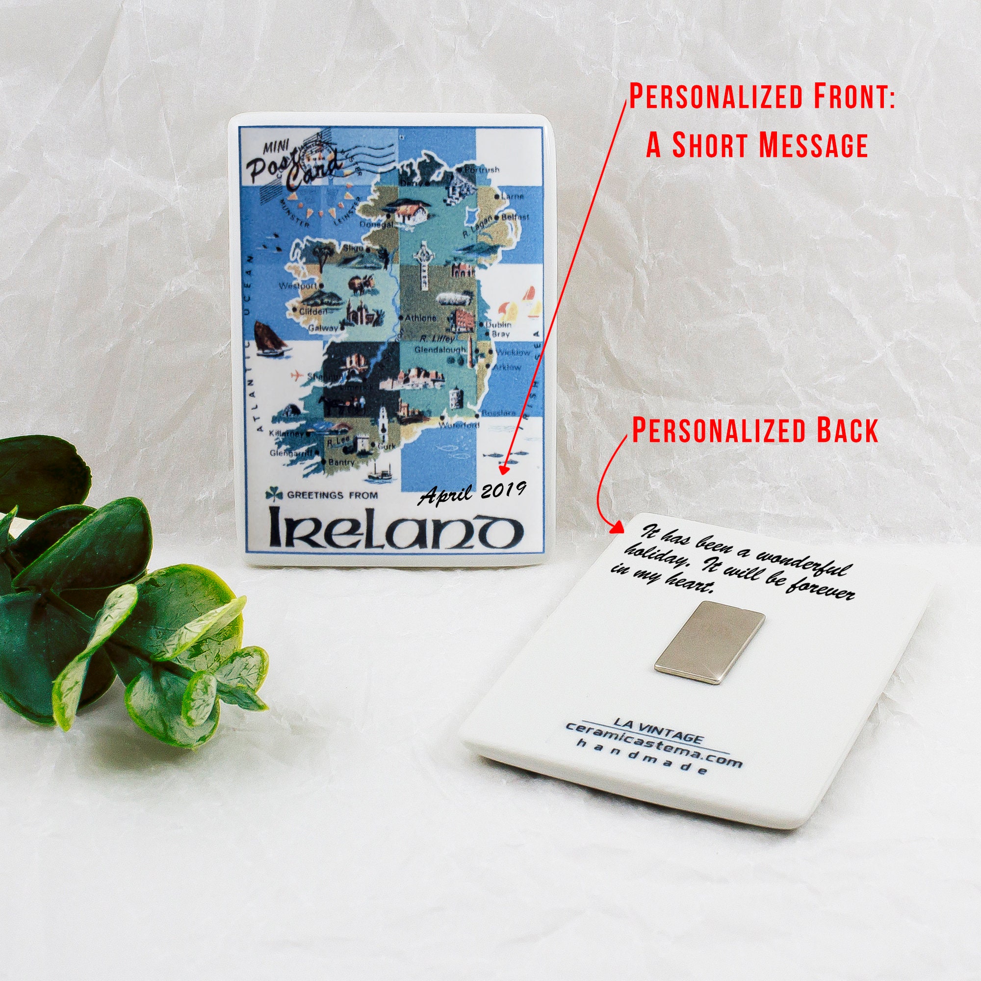 Ireland Map Refrigerator Magnet Irish Souvenir Magnet - Etsy