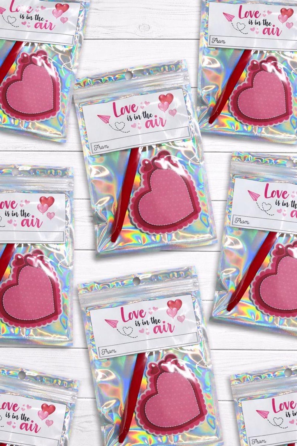 Valentine Heart Sticky Notes Favor | Heart Shaped Notes | Valentine ...