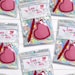 Valentine Heart Sticky Notes Favor | Heart Shaped Notes | Valentine ...