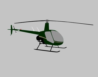 Robinson R22 front R22 Beta II Decal, Robinson Helicopter, Vinyl Decal ...