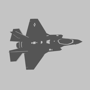 F-35 Lightning II Silhouette Vinyl Decal One Color ANY COLOR! Window ...