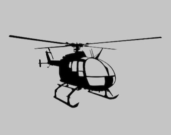 Helicopter Pilot Decal Sticker for Car Window 7.0 Inch BG 250 - Etsy