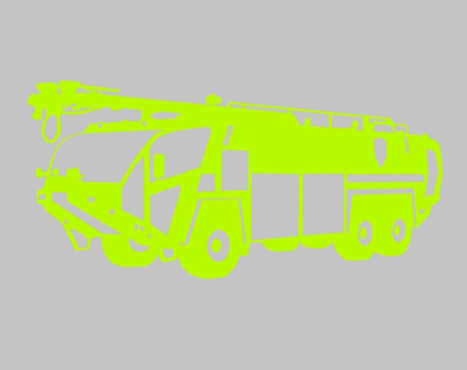 Striker 3000 ARFF Silhouette Vinyl Decal One Color ANY COLOR Window ...
