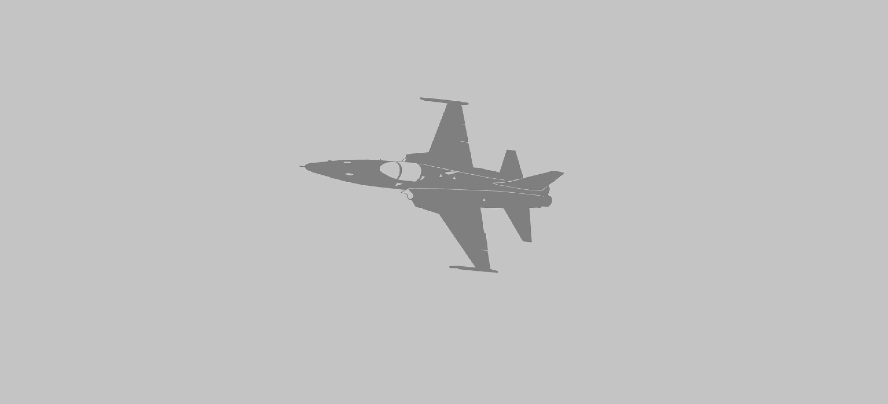 F-5 Tiger II Silhouette Vinyl Decal One Color ANY COLOR! Window Sticker ...