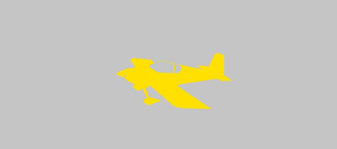 RV-7 Airplane Silhouette Vinyl Decal One Color ANY COLOR! Window ...