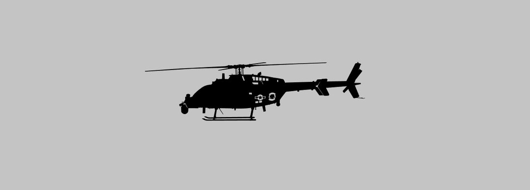 MQ-8C Fire Scout Silhouette Vinyl Decal One Color ANY COLOR! Window ...
