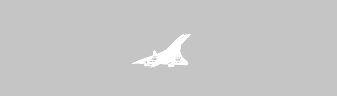 Supersonic Jet Silhouette Vinyl Decal One Color ANY COLOR! Window ...