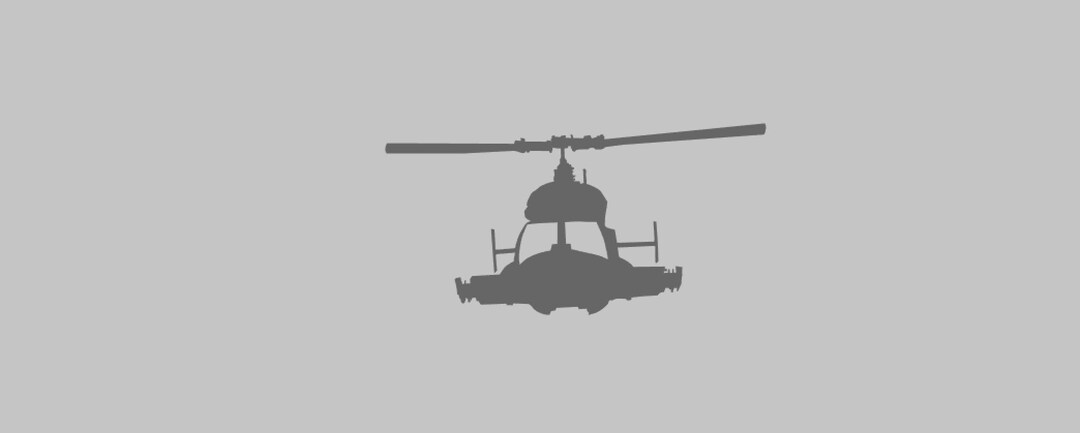 B222 Helicopter Silhouette Vinyl Decal One Color ANY COLOR! Window ...