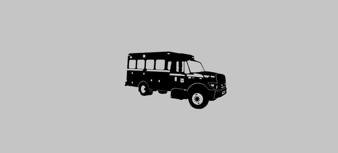 USFS Crew Transport Silhouette Vinyl Decal One Color ANY COLOR! Window ...