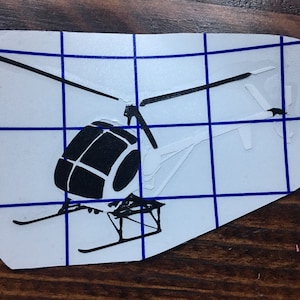 H269 / S300C Helicopter Hand Assembled Multi-colored VIP Vinyl Decal ...
