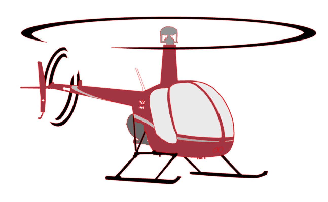 R22 Helicopter Hand Assembled Multi-colored VIP Vinyl Decal | Etsy