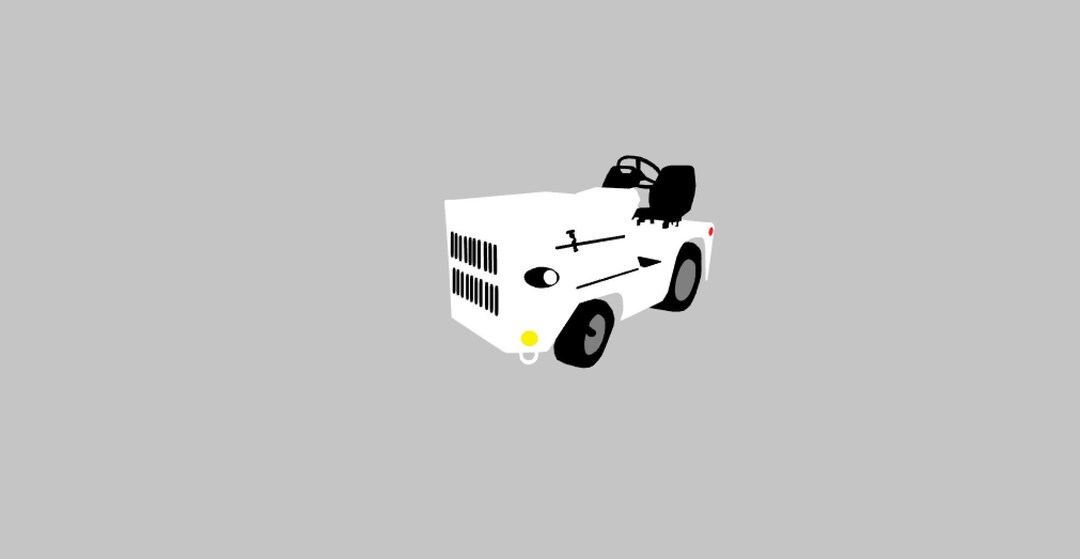 Airport Tug Hand Assembled Multi-colored VIP Vinyl Decal Window Sticker ...