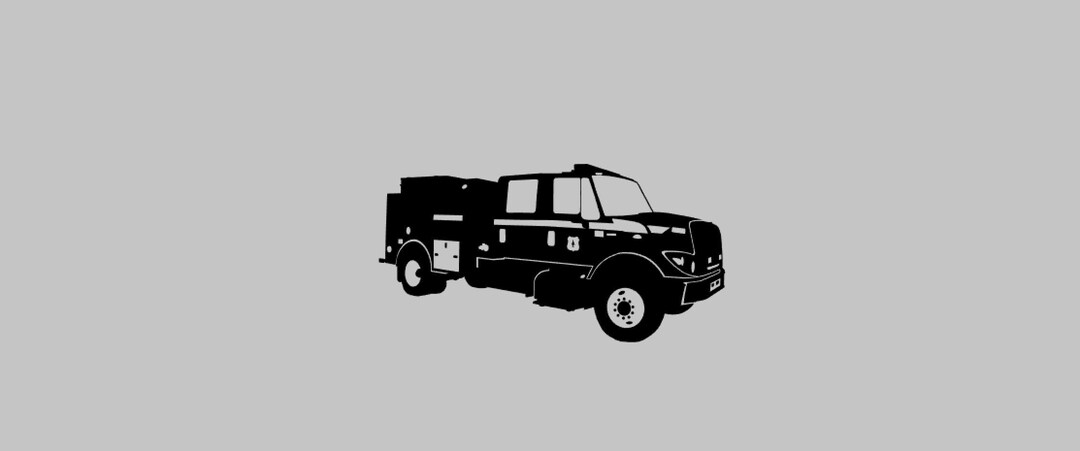 USFS Engine Silhouette Vinyl Decal One Color ANY COLOR! Window Sticker ...