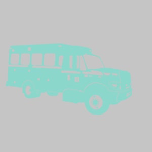 USFS Crew Transport Silhouette Vinyl Decal One Color ANY COLOR! Window ...