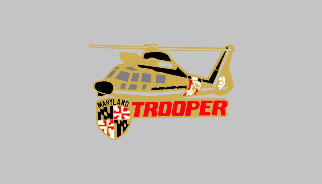 Maryland State Trooper Pin VIP Multi-colored Hand Assembled Vinyl Decal ...