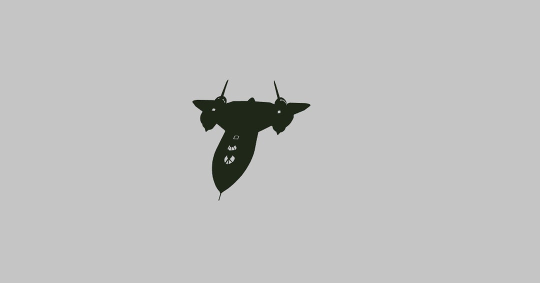 SR-71 Blackbird Jet Aircraft SRA Silhouette Vinyl Decal Window Sticker ...