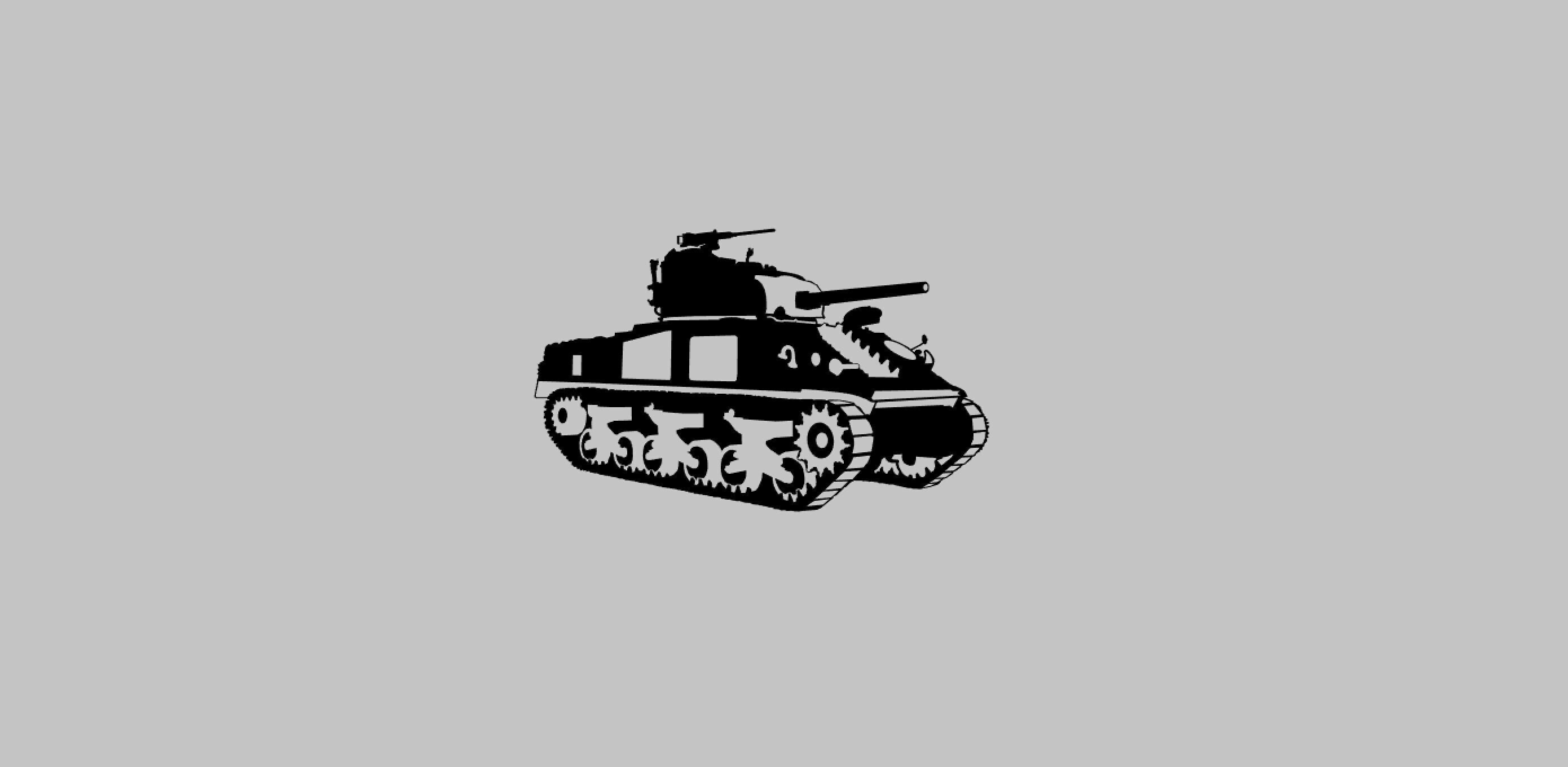 M4 Sherman Silhouette Vinyl Decal One Color ANY COLOR! Window Sticker ...