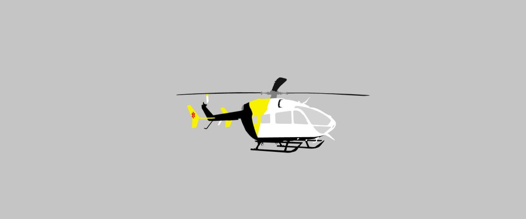 EC-135 HEMS Helicopter Hand Assembled Multi-colored VIP Vinyl Decal ...