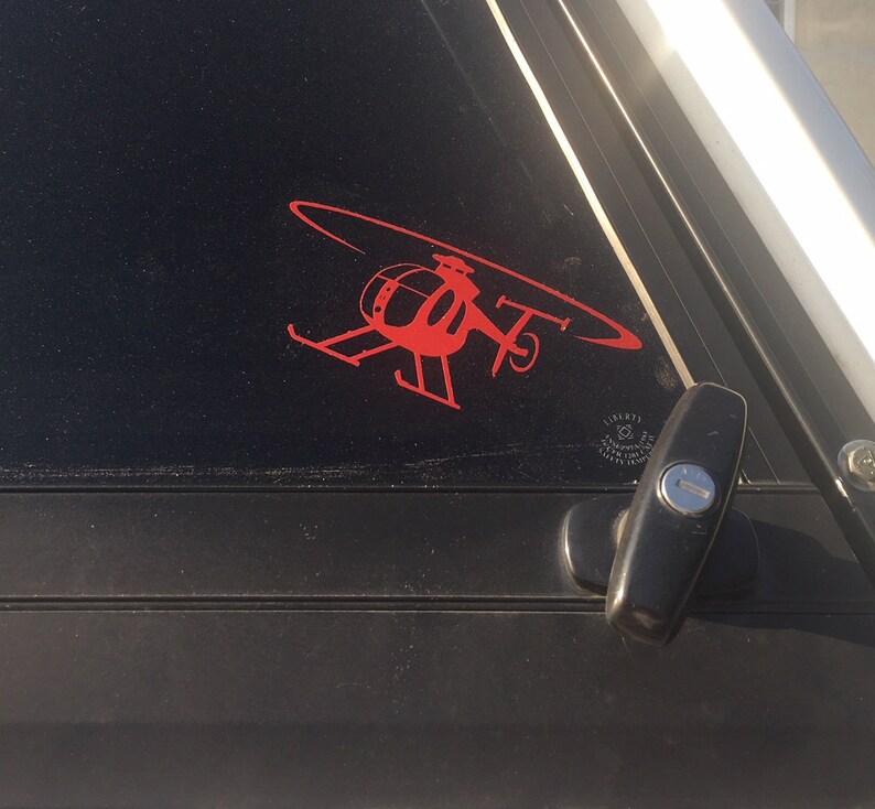 MD500 D Helicopter in Flight Silhouette Vinyl Decal One Color | Etsy