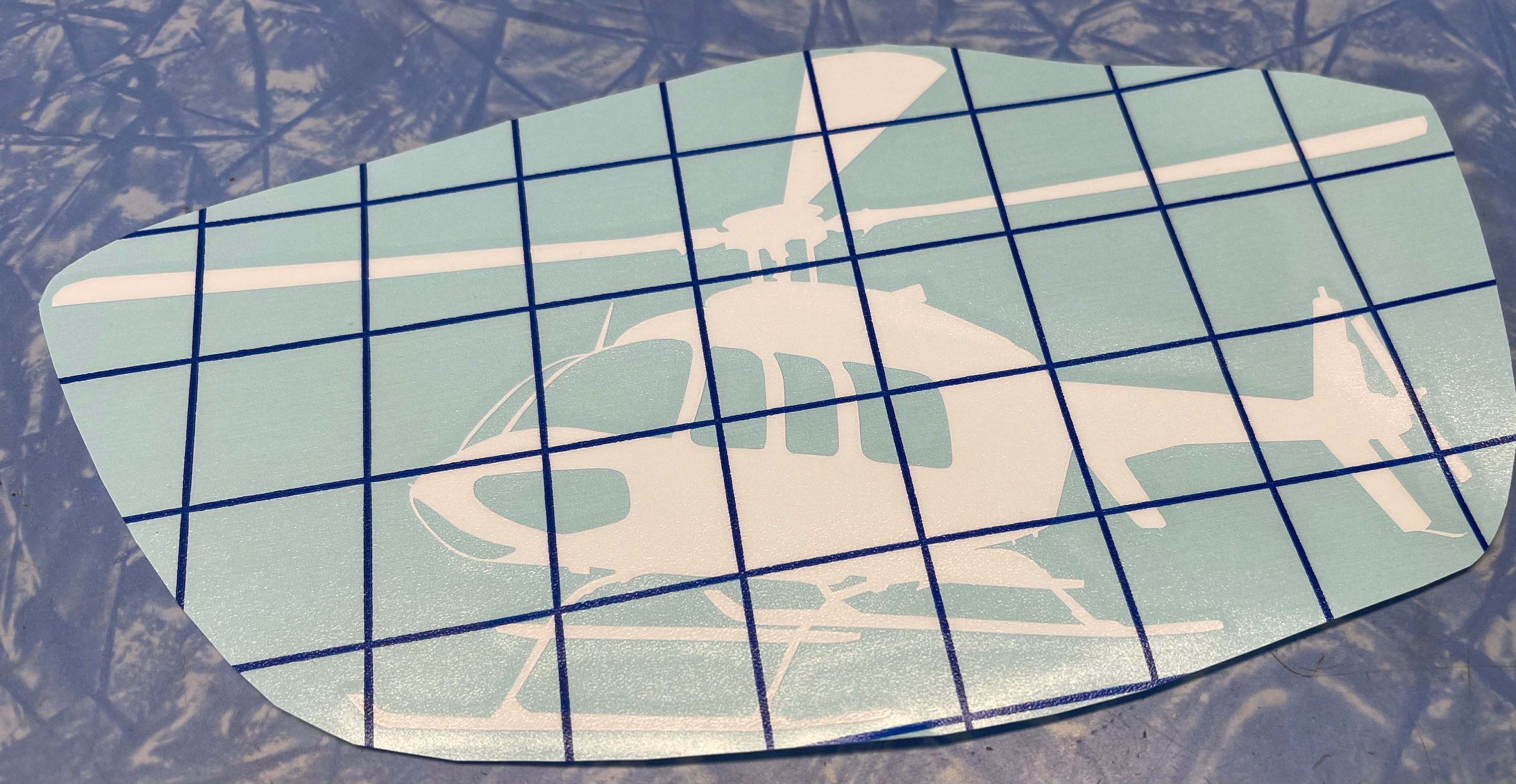 B407 Helicopter Silhouette Vinyl Decal One Color ANY COLOR - Etsy