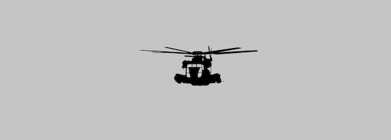 CH-53 Helicopter Silhouette Vinyl Decal One Color ANY COLOR | Etsy