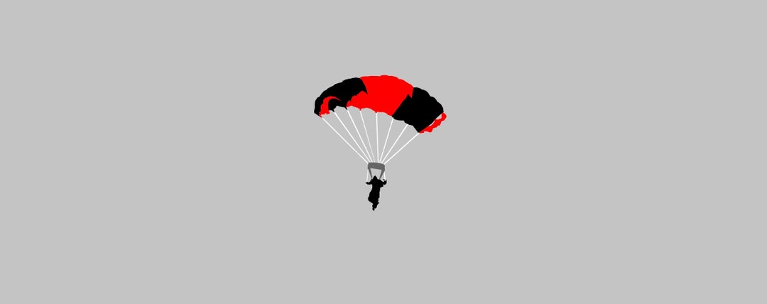 Skydiver Parachute Hand Assembled Multi-colored VIP Vinyl Decal Window ...