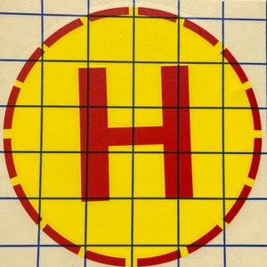 European Helipad Vinyl Decal Window Sticker - Etsy