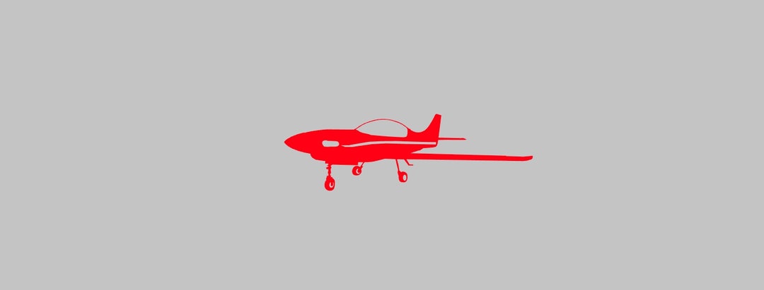 Sentry Airplane Silhouette Vinyl Decal One Color Any COLOR! Window ...