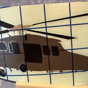 UH-60 Blackhawk Helicopter Hand Assembled Multi-colored VIP Vinyl Decal ...