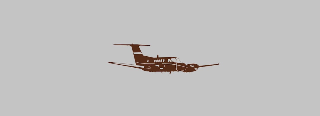 C-12 Huron Airplane Silhouette Vinyl Decal One Color ANY COLOR! Window ...