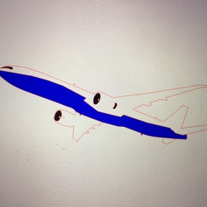 B777 Jet Aircraft Hand Assembled Multi-colored VIP Vinyl Decal Window ...