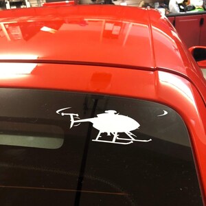 MD500 E Helicopter Silhouette Vinyl Decal One Color ANY COLOR! Window ...