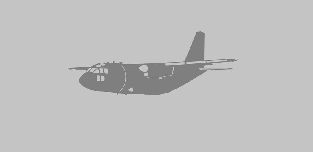 C-27J Spartan Airplane Silhouette Vinyl Decal One Color ANY COLOR ...