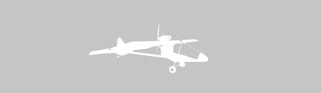 Ultralight Airplane Silhouette Vinyl Decal One Color ANY COLOR! Window ...