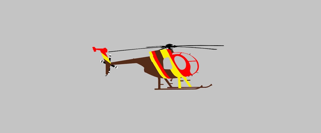 MD500D 'magnum PI' Helicopter Multi-colored Hand Assembled Vinyl Decal ...